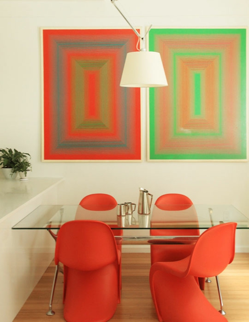 27 grelle und farbenfrohe Esszimmer Design Ideen