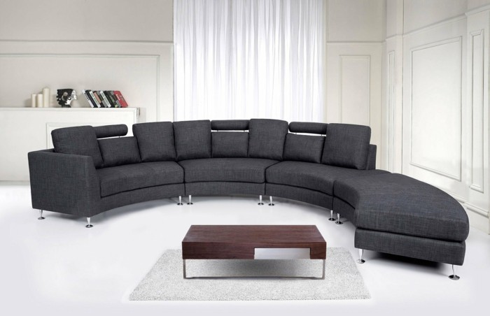 Rundes Sofa im Wohnbereich - 43 Ideen für bequeme und funktionale ...
